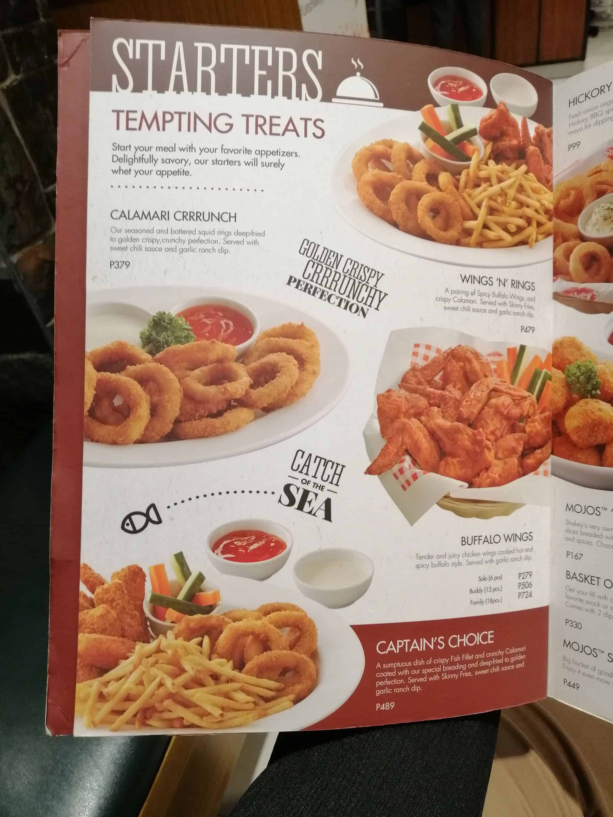 Shakeys Menu Philippines (2020) — Philippine Menus